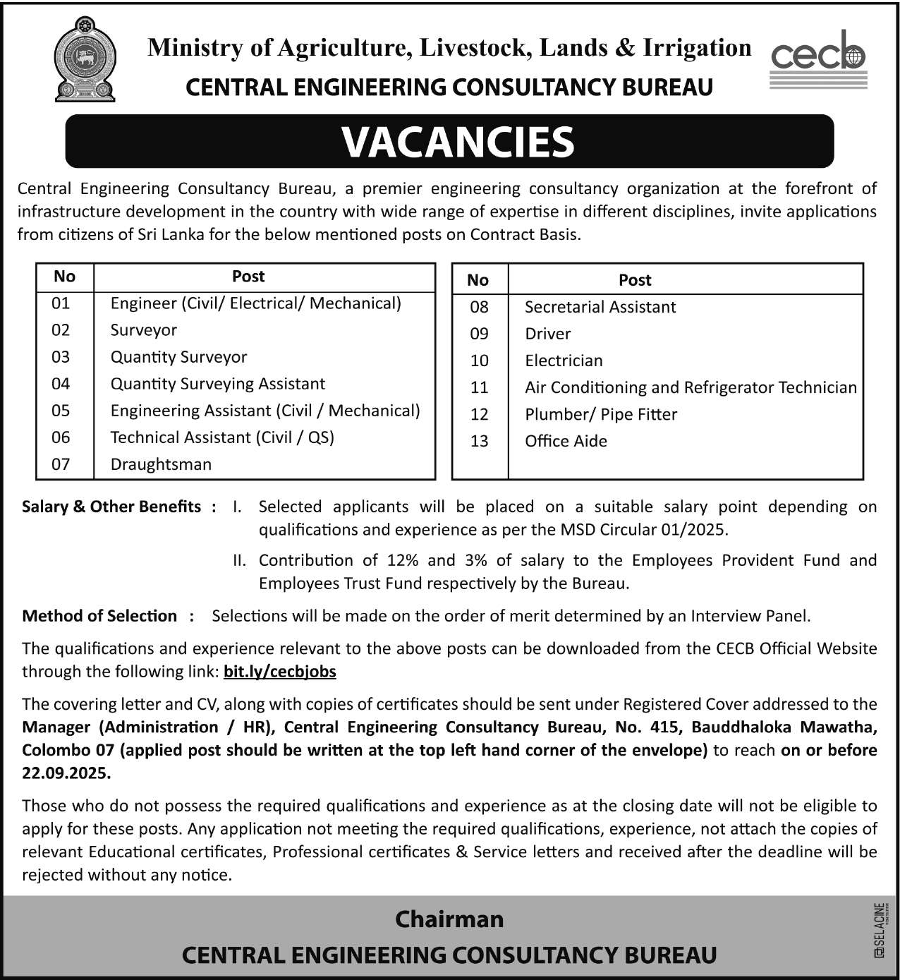 Enginner, Surveyor, Quantity Surveyor, Quantity Surveying Assistant, Engineering Assistant ...